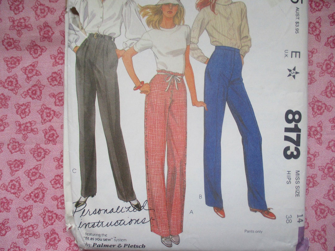Vintage 1980s Mccalls Sewing Pattern 8173 Misses Pants Size 14 - Etsy