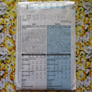 2000s Sewing Pattern Butterick 4946 Misses Medical Uniform Dress Belt ...