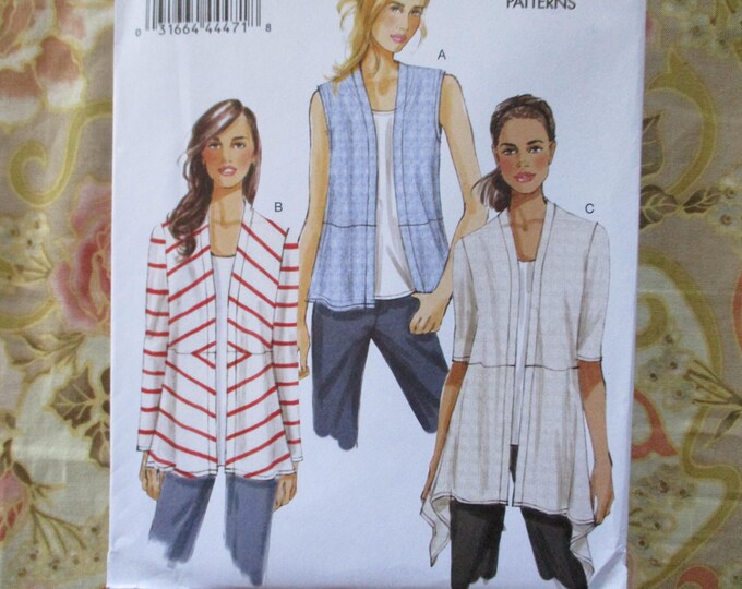 2010s Vogue Sewing Pattern 8819 Misses Cardigan Size XS-S-M UNCUT - Etsy