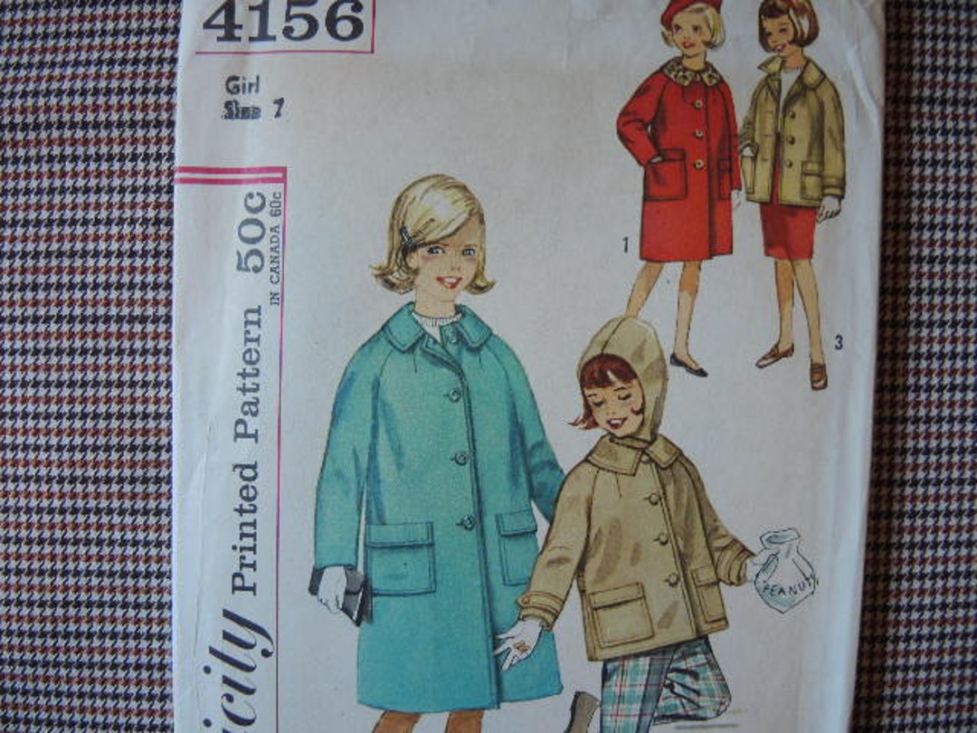 Vintage 1960s Simplicity Sewing Pattern 4156 Coat in Two - Etsy