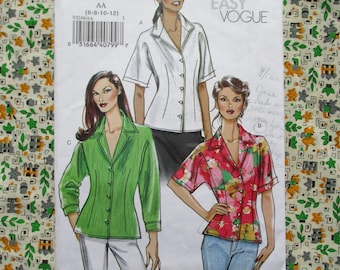 2000s Vogue Sewing Pattern 8581 Misses Tunic Sizes 8-10-12-14-16 UNCUT ...