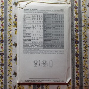 Vintage 1980s Butterick Designer Sewing Pattern 6685 Misses Two Piece ...