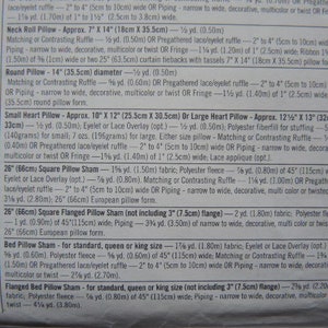 Vintage 1990s Simplicity Sewing Pattern 9243 Design Your Own Pillows - Etsy