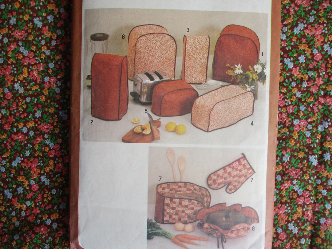Vintage 1980s Simplicity Sewing Pattern 9532 Kitchen Appliance Covers ...
