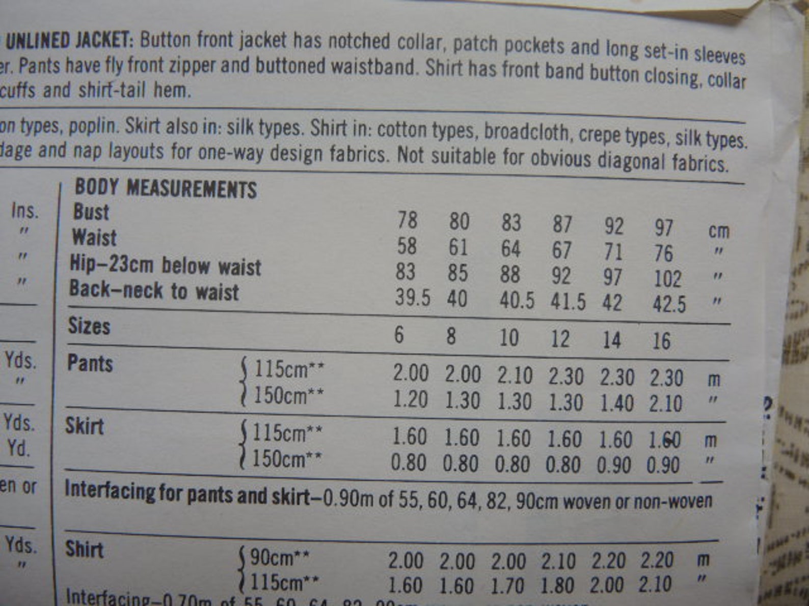 Vintage 1980s Sewing Pattern Simplicity 9715 Misses Shirt Slim Skirt ...