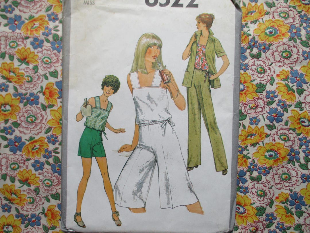 Vintage 1970s Simplicity Sewing Pattern 8522 Misses Unlined Jacket ...