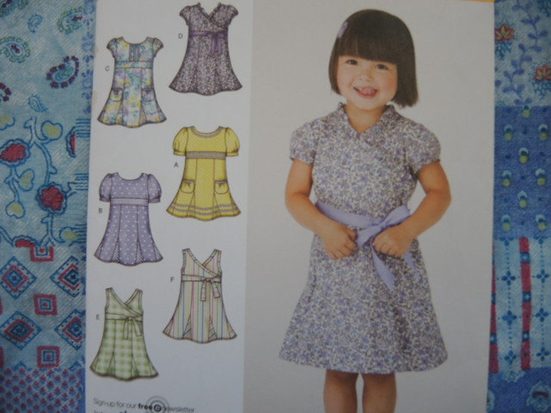 2000s Sewing Pattern Simplicity 3512 Baby or Toddlers Dress Size 6 ...