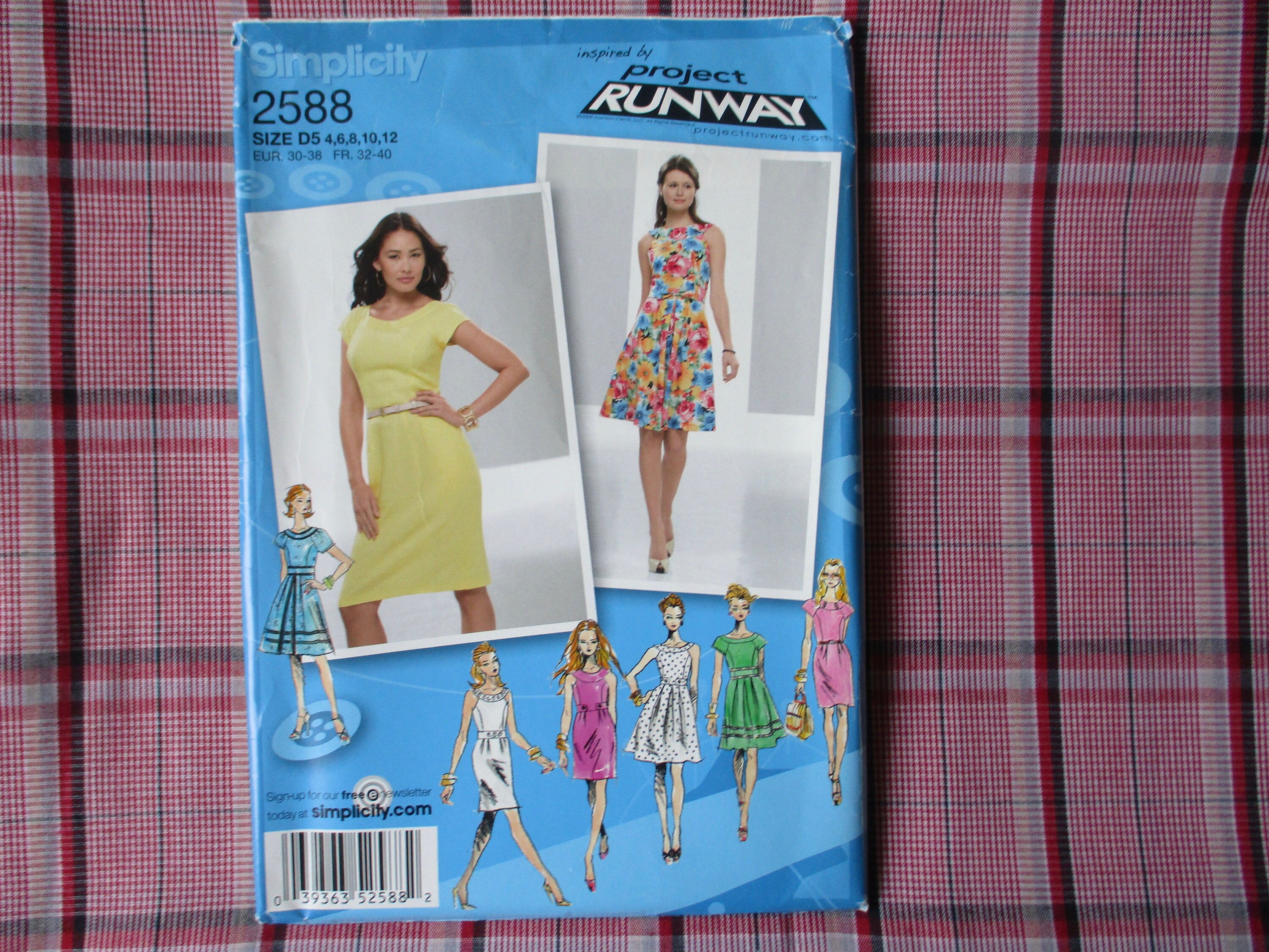 2000s sewing pattern Simplicity 2588 misses Dress with | Etsy