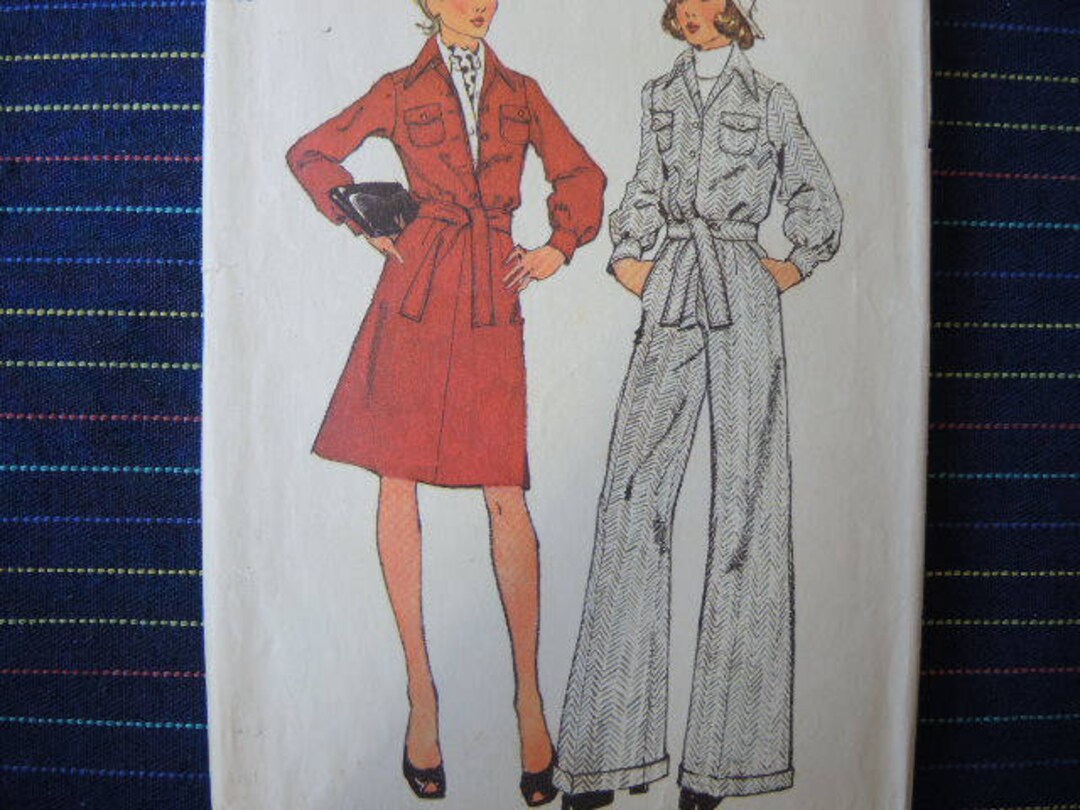 Vintage 1970s Simplicity Sewing Pattern 5891 Misses Unlined Jacket ...