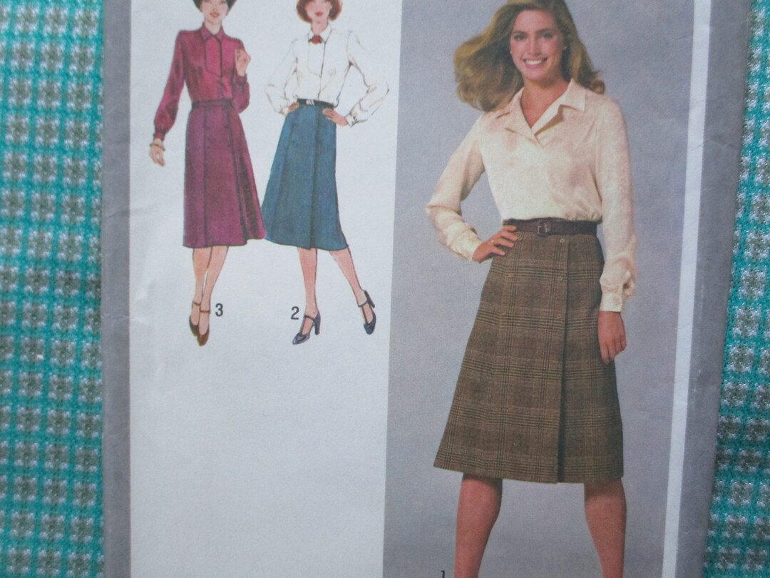 Vintage 1970s Simplicity Sewing Pattern 9166 Misses Pullover Blouse and ...