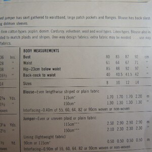 Vintage 1980s Simplicity Sewing Pattern 6181 Misses Button Front Jumper ...