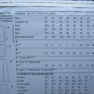 2010s New Look Sewing Pattern 6735 Misses Jacket Top Skirt and Pants ...