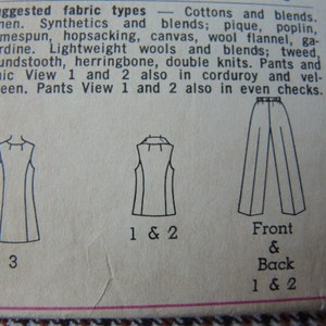 Vintage 1970s Simplicity Sewing Pattern 8916 Junior Mini Jumper Tunic ...