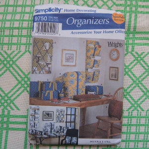 2000s Sewing Pattern Simplicity 9750 Home Office Accessories | Etsy