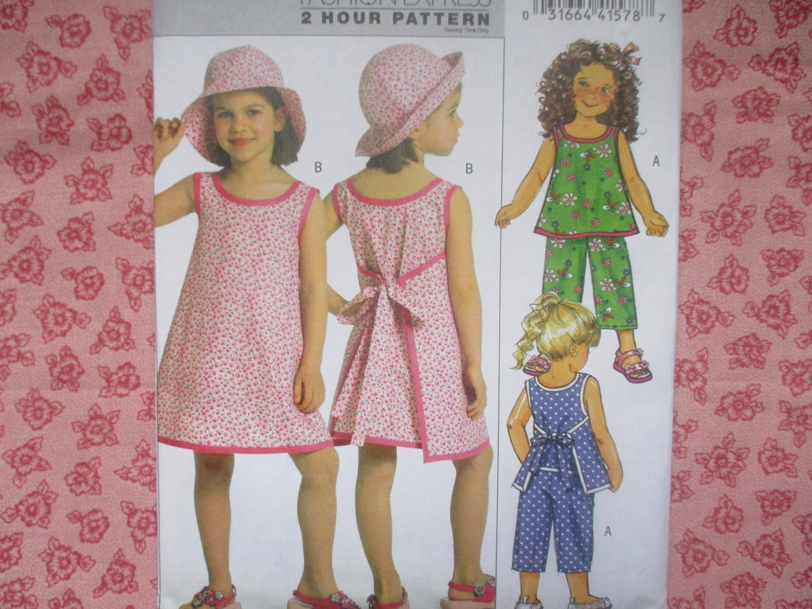2000s Sewing Pattern Butterick 5019 Girls Fashion Express 2 | Etsy