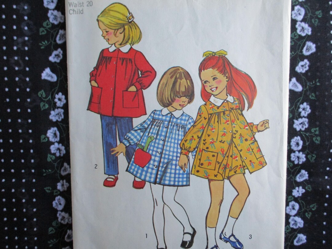 Vintage 1970s Simplicity Sewing Pattern 5164 Girls Pants in 2 Lengths ...