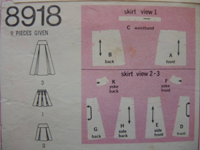 Vintage 1970s Simplicity Sewing Pattern 8918 Misses Skirts in | Etsy