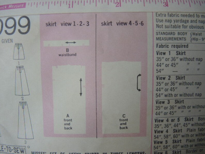 Vintage 1970s Simplicity Sewing Pattern 9099 Misses Set of - Etsy
