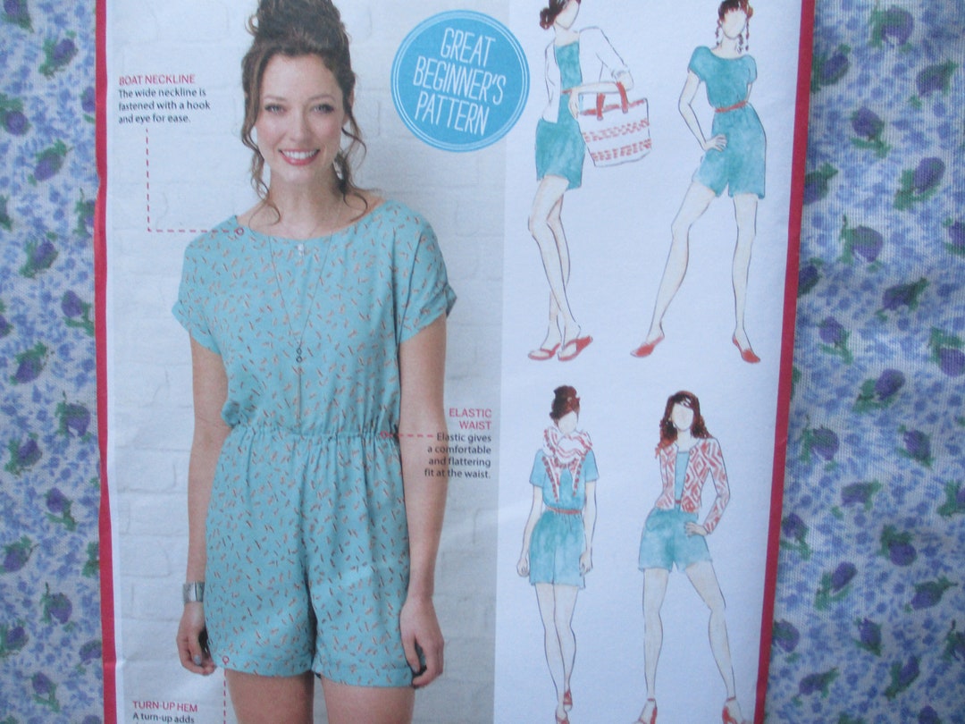 2010s Simply Sewing Pattern the Poppy Playsuit UNCUT Size 8/10-20/22 - Etsy