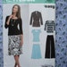 2010s New Look Sewing Pattern 6735 Misses Jacket Top Skirt and Pants ...