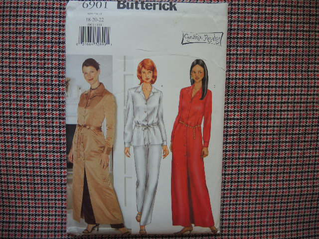 2000s sewing pattern Butterick Cynthia Rowley 6901 misses top | Etsy