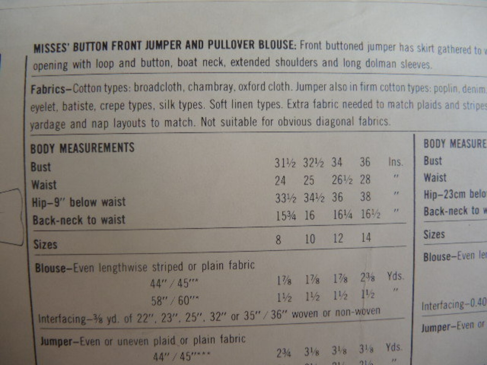 Vintage 1980s Simplicity Sewing Pattern 6181 Misses Button - Etsy