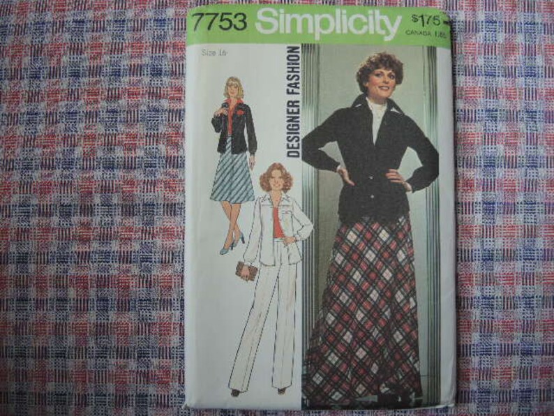 Vintage 1970s Simplicity Sewing Pattern 7753 Misses Bias Skirt | Etsy