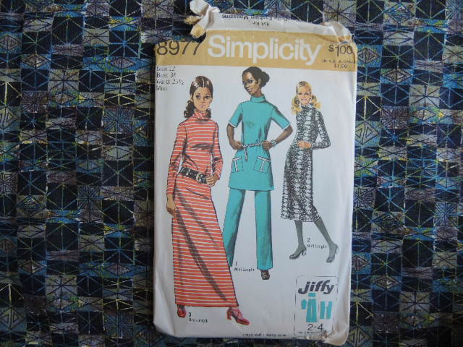 Vintage 1970s Simplicity Sewing Pattern 8977 Misses Jiffy - Etsy