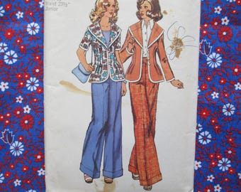 Vintage 1970s Simplicity Sewing Pattern 6710 Junior Petite Dress or Top ...