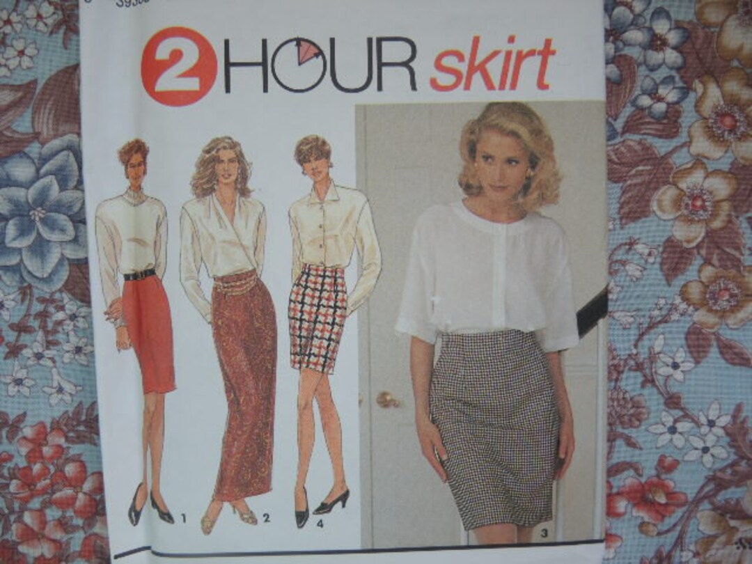 Vintage 1990s Simplicity Sewing Pattern 8141 Women's 2 Hour Set of ...