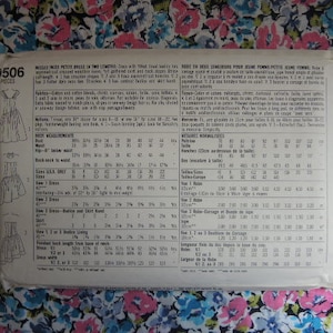 Vintage 1980s Simplicity Sewing Pattern 9506 Misses Dress and Strapless ...