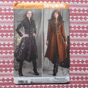 2010s Sewing Pattern Simplicity 8769 Adult Halloween Costume Coat Time ...