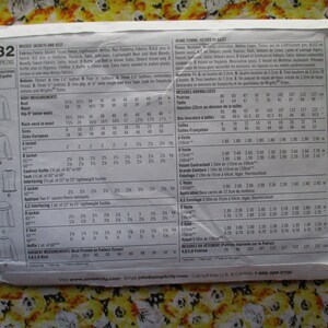 2000s Simplicity Sewing Pattern 4032 Misses Jackets and Vests UNCUT ...