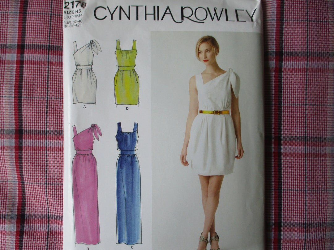 2000s Sewing Pattern Simplicity 2178 Designer Cynthia Rowley Misses ...