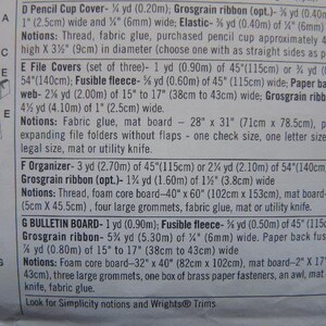 2000s Sewing Pattern Simplicity 9750 Home Office Accessories | Etsy