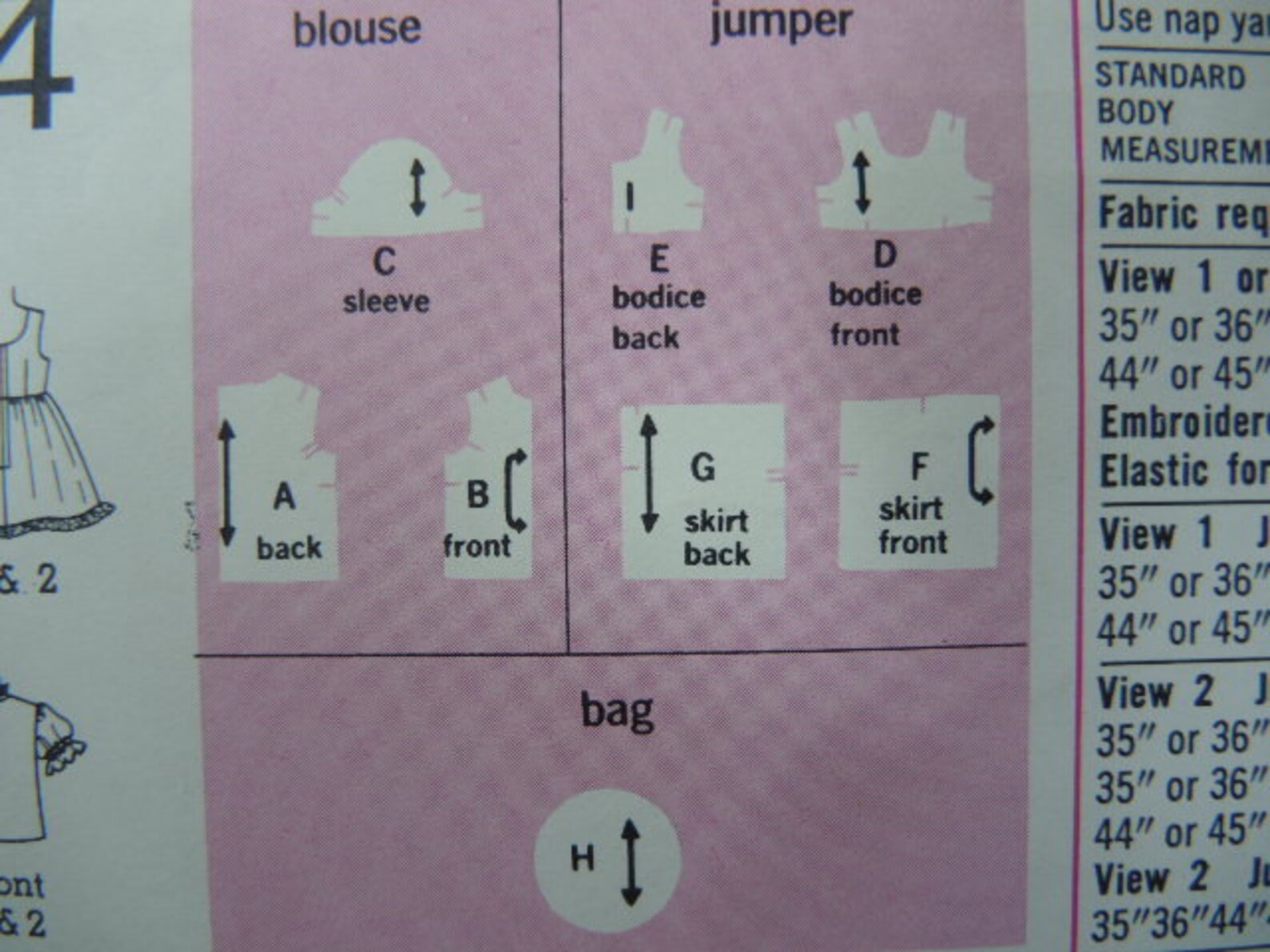 Vintage 1970s Simplicity Sewing Pattern 9684 Girls Jumper | Etsy