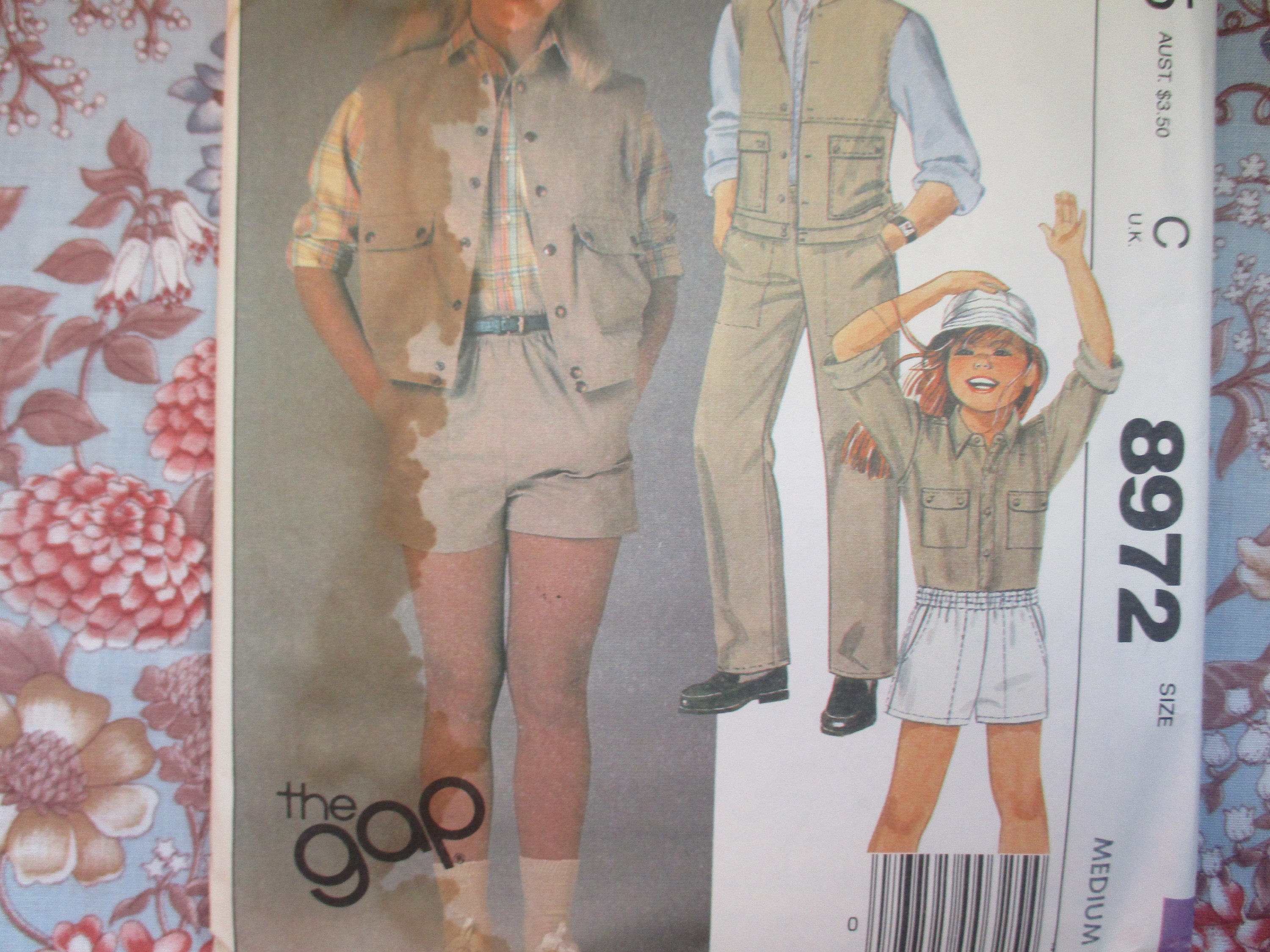 Vintage 1980s Mccalls Sewing Pattern 8972 the Gap | Etsy