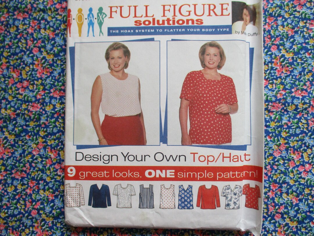 Vintage 1990s Sewing Pattern Simplicity 7034 Womens Design Your Own Top ...