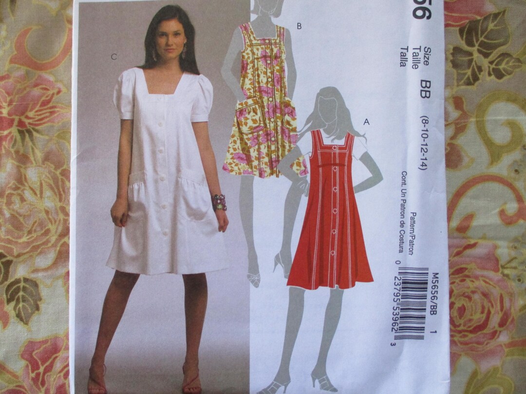 Vintage 2000s Sewing Pattern Mccalls 5656 Misses Jumper and Dresses ...