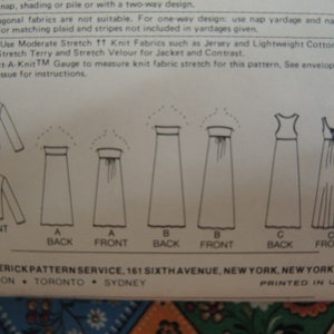 Vintage 1970s Butterick Sewing Pattern 5703 John Kloss Designer Size 10 ...
