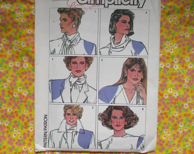 Vintage 1980s Simplicity Sewing Pattern Set of Shoulder Pads UNCUT - Etsy