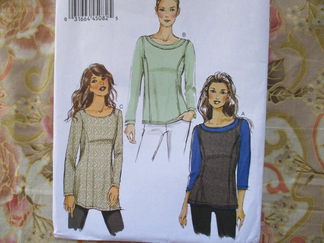 2000s Vogue Sewing Pattern 8925 Misses Top Sizes L-XL-XXL UNCUT - Etsy