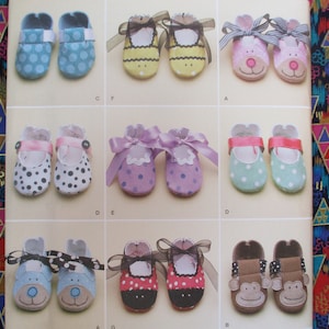 2000s Simplicity Sewing Pattern 2491 UNCUT Baby Shoes Sizes XS-L - Etsy