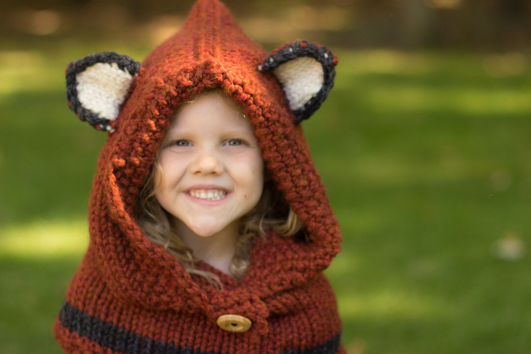 Fox Hat, Animal Hat, Hooded Cowl, Fox Cowl, Hooded Fox Cowl, Fox Hood ...