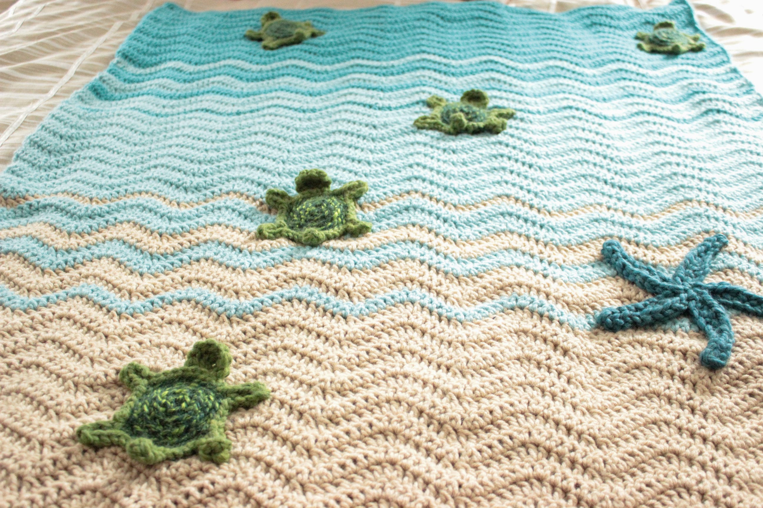 INSTANT DOWNLOAD Crochet Pattern Sea Turtle Blanket Pattern | Etsy
