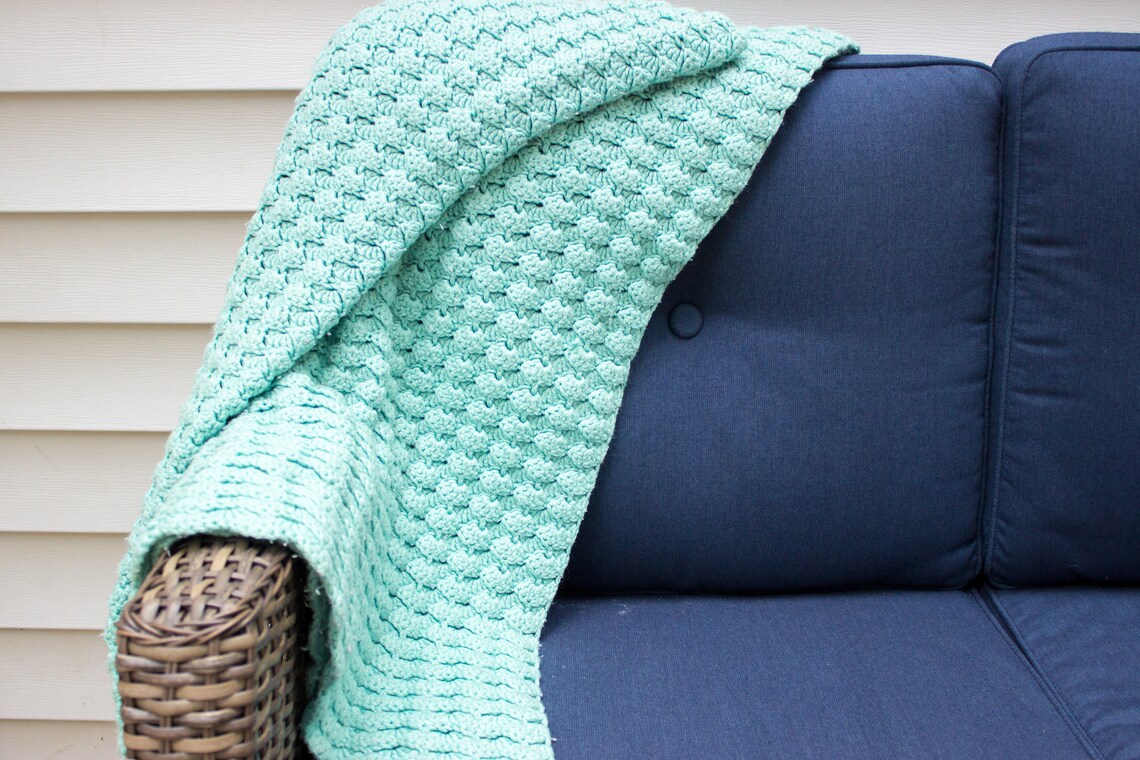 INSTANT DOWNLOAD Crochet Pattern ~ Seashell Blanket Pattern, Simple ...