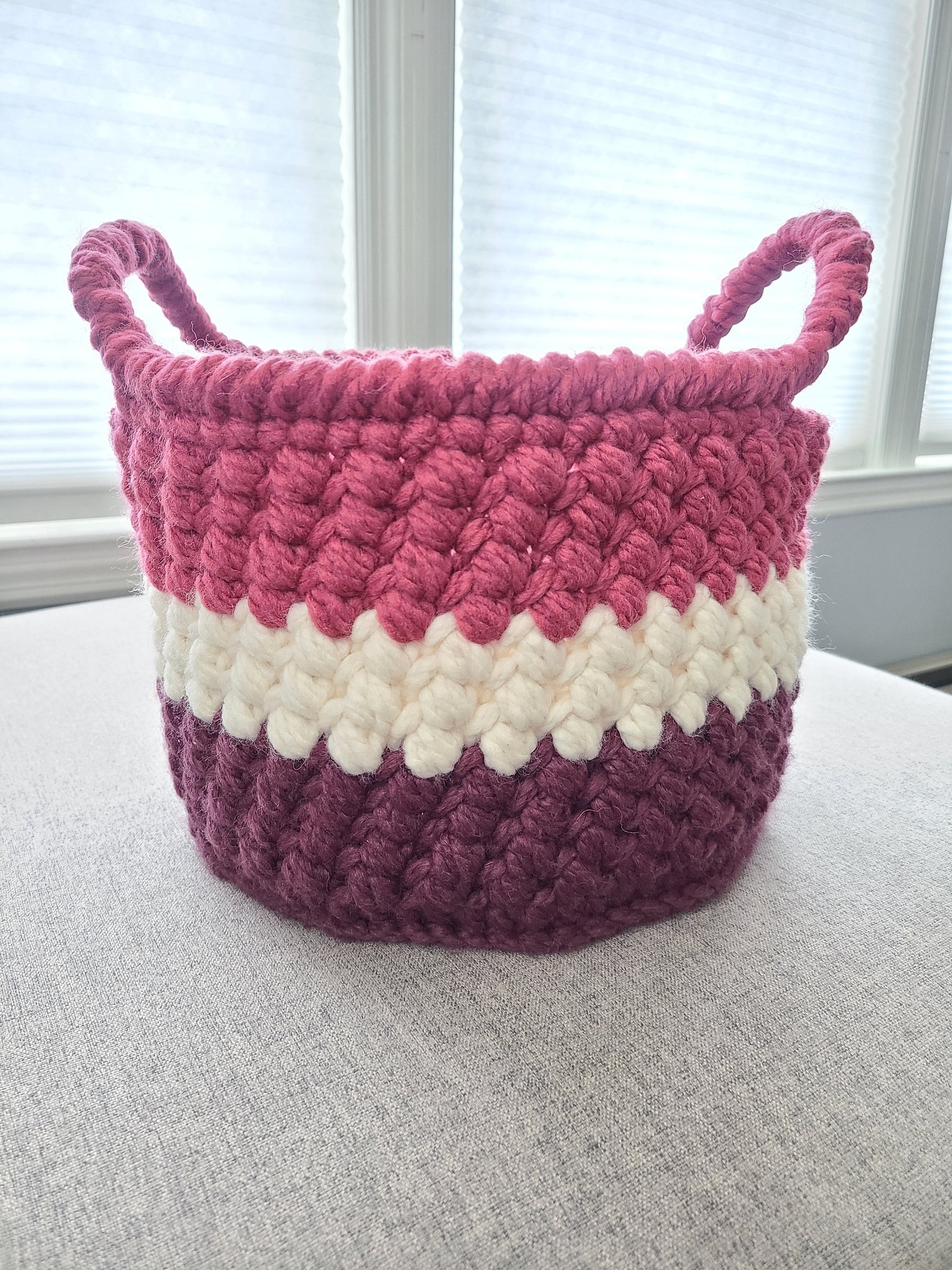 INSTANT DOWNLOAD Crochet Pattern ~ Chunky Crochet Basket Pattern ...