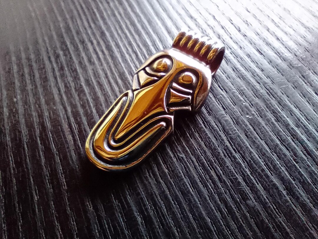 Vendel Style Beast Head Pendant, Bronze - Etsy UK