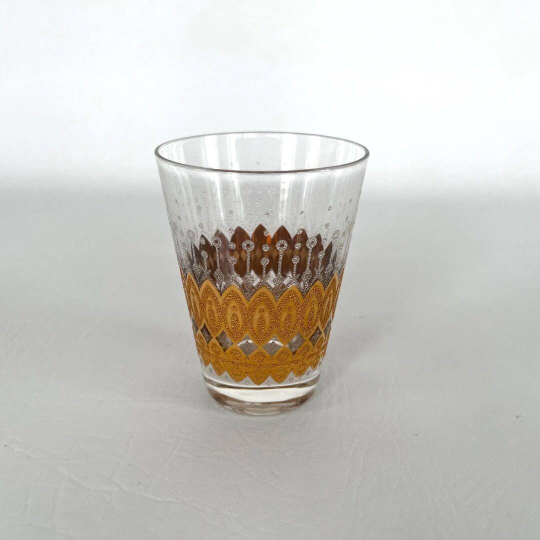 Mid Century Pasinski 22k Gold Cocktail Glass, Hollywood Regency ...