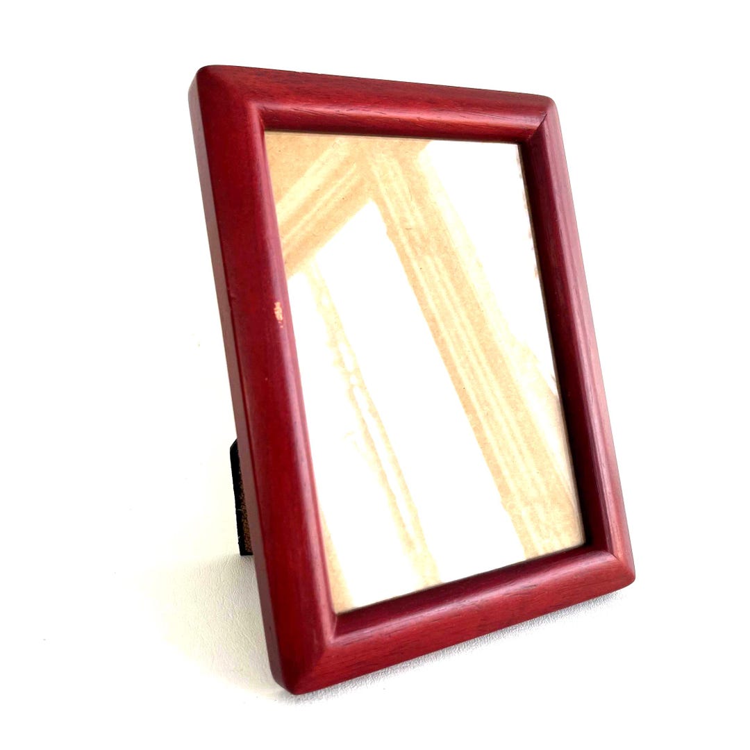 Vintage Rosewood 5x7 Picture Frame, Two-way Easel Back Table Top ...